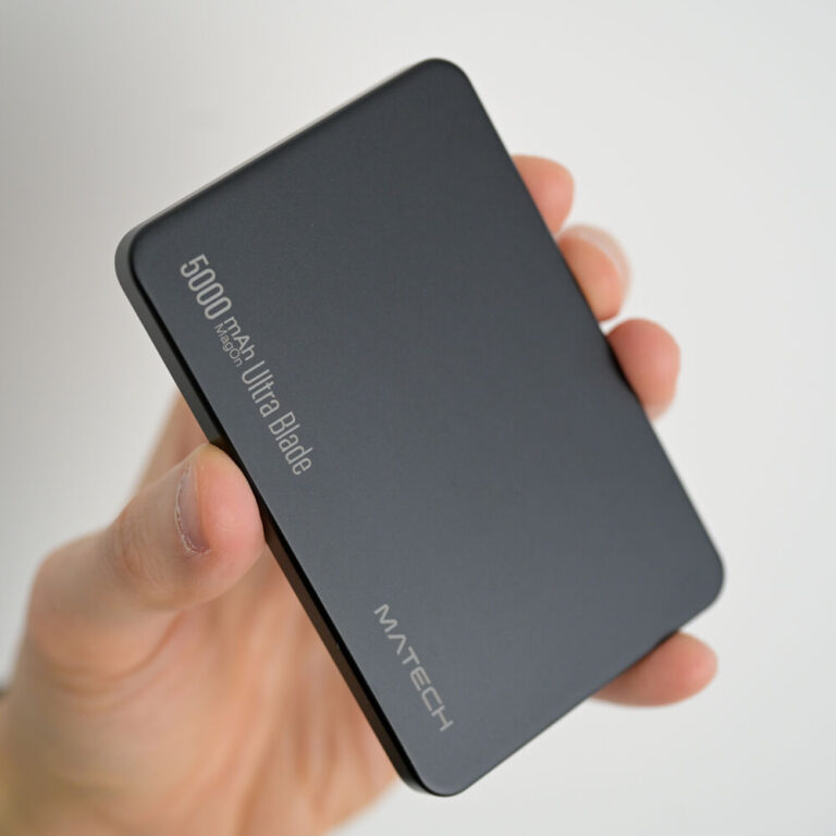MATECH MagOn Ultra Blade 5000をレビュー！ありえんほど薄いQi2対応モバイルバッテリー | マクリン